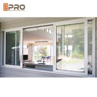 China Custom Made Double Glazed Aluminium Sliding Windows Horizontal Opening Pattern sliding window track system for sale