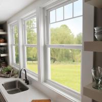 China Single Hung Aluminum Single Glazing box sash windows Horizontal Opening Pattern for sale