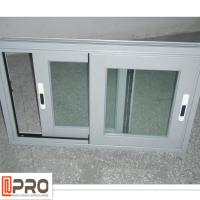 China Custom Made Double Glazed Aluminium Sliding Windows Horizontal Opening Pattern sliding window track system for sale