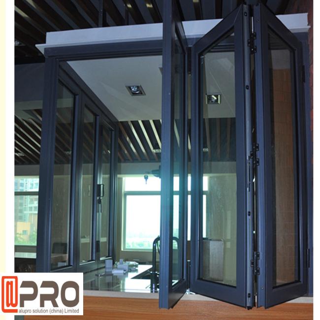 corner bi fold door,exterior bi fold door,soundproof bi-fold door,bi-fold aluminum doo