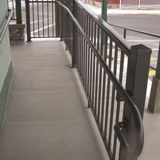 exterior aluminum handrails for steps