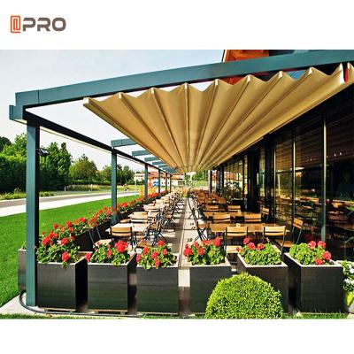 China Electric Side Restaurant Modern Aluminum Pergola Eco Friendly for sale
