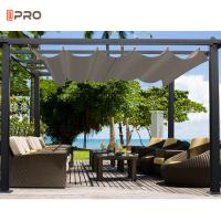China Automatic Retractable Canopy Pergola Easily Assembled Customized Size for sale