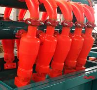 China Polyurethane Clamp Solids Control Drilling Mud Desander for sale