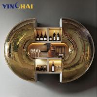 Quality Customized Luxury Wine Cabinet Circle Stretchable Sea Urchin Stainless Steel For for sale