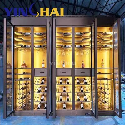China Absorption Refrigerator Living Room Wine Cabinet For Commercial Wine Display And Temperature Control for sale