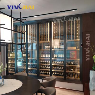 China Customized Stainless Steel Wine Cabinet Living Room Wine Cabinet With Temperature Control for sale