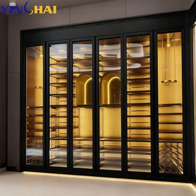 China Factory Made Built In Integrated Wall Wine Cabinet Factory Direct Supply Wine Cabinet for sale