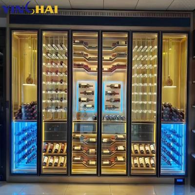 China Custom Best Home Wall Wine Storage Units Cabinet Credenza Systems for sale