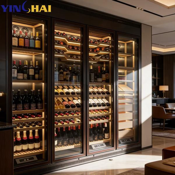 Quality Oem Factory Double Door Wine Refrigerator Wine Temperature Control Unit for sale