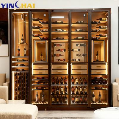 China Unit Wholesale And Rack Made Credenza High Wine Room Cabinets for sale