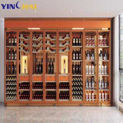 China Counter Home Double Large Liquor Fridge Preserve Wine Storage Display for sale
