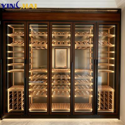 China Counter Home Double Large Liquor Fridge Preserve Wine Storage Display for sale