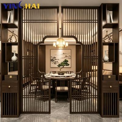 China YINGHAI Custom Stainless Steel Chinese Lattice Decorative Screen Partition for sale