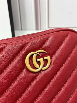 Cina Borsa a tracolla della cinghia della catena del quadrato rosso di Famale con la linea ricamata in vendita
