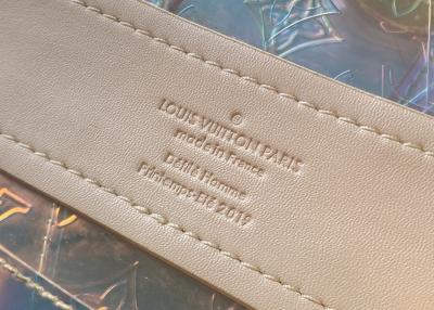 Cina Stampa di lusso iridescente trasparente del monogramma dello zaino di marca del PVC di LV in vendita