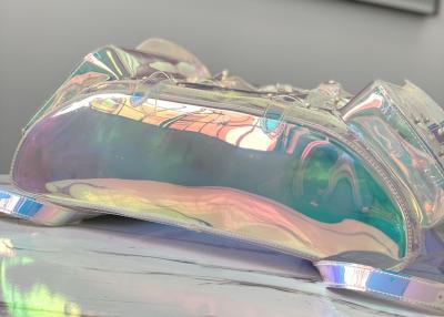 Cina Stampa di lusso iridescente trasparente del monogramma dello zaino di marca del PVC di LV in vendita