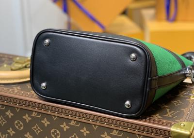 Cina Il piccolo nero di Genunie che stampa allineando la maniglia della borsa del secchio della pelle bovina di 25cm in vendita