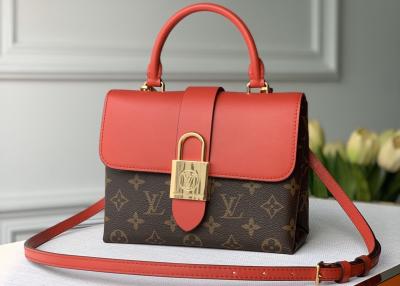 Cina Borsa di lusso del secchio della maniglia nera delle donne con il fermo della serratura in vendita