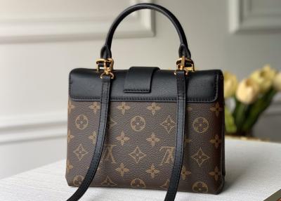 Cina Borsa di lusso del secchio della maniglia nera delle donne con il fermo della serratura in vendita