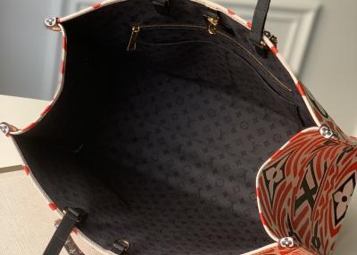 Cina Monogramma Tote Shopper Bag di cuoio in vendita