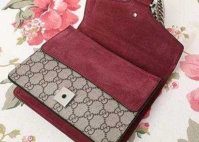 Cina Borsa della spalla di rosa di rettangolo, Rose Pattern Vintage Chain Bag in vendita