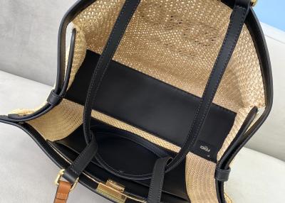 Cina Albicocca 41cm Tote Bag Lazy French Style tessuto a mano di Peekaboox in vendita