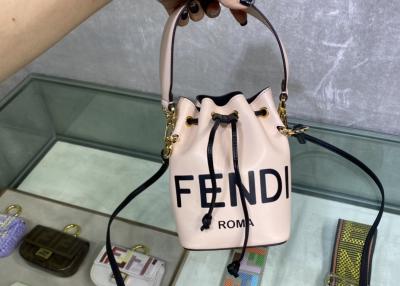 Cina Borsa di lusso inter- di cuoio bianca del secchio del corpo 10cm stampabile in vendita