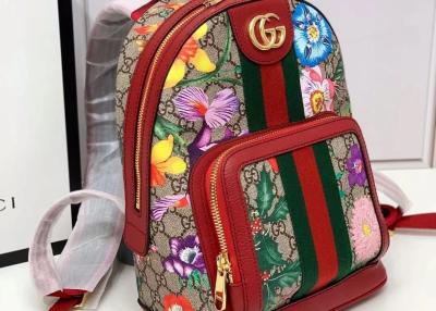 Cina Zaino di lusso di marca del fiore rosso in vendita