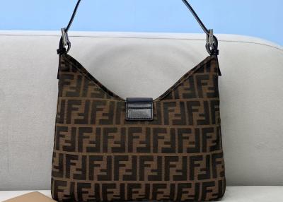 Cina Singola borsa di lusso della tela della spalla 29cm della cinghia delle donne con il modello delle lettere di F in vendita