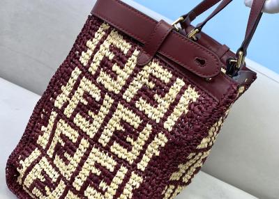 Cina Alto Capicity 42cm Tote Shopper Bag, Straw Woven Tote Bag fatto a mano in vendita