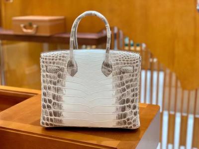 Cina Cuoio amichevole di Eco che allinea la borsa himalayana di Birkin del coccodrillo di 30cm per le donne in vendita