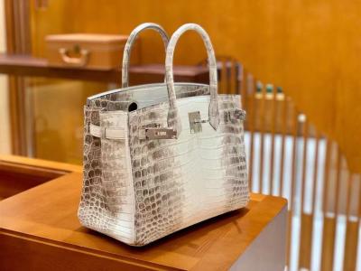 Cina Cuoio amichevole di Eco che allinea la borsa himalayana di Birkin del coccodrillo di 30cm per le donne in vendita