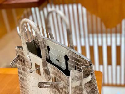 Cina Cuoio amichevole di Eco che allinea la borsa himalayana di Birkin del coccodrillo di 30cm per le donne in vendita