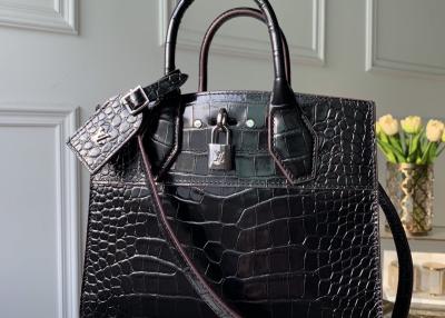 Cina Pelle trasversale di lusso Tote Bag Lock Decoration del coccodrillo del corpo 23cm in vendita
