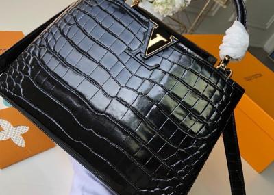 Cina Borsa alto Capicity della pelle del coccodrillo di signora Taurillon Leather Trapezoid in vendita