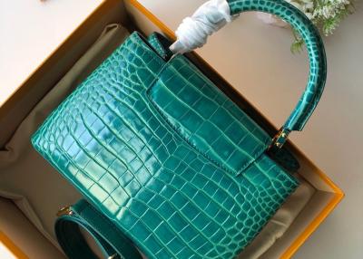 Cina Borsa alto Capicity della pelle del coccodrillo di signora Taurillon Leather Trapezoid in vendita