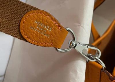 Cina Borsa a tracolla di cuoio della pelle del coccodrillo della mucca arancio di Famale con il modello di pietra in vendita