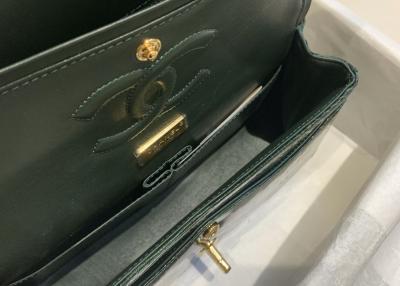 Cina Sacco per cadaveri inter- verde di Croc di stile classico, borsa a tracolla della pelle del coccodrillo di 25.5cm in vendita