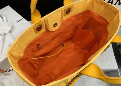 Cina Borsa di lusso della tela del denim giallo della spiaggia per acquisto di viaggio in vendita