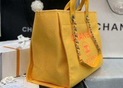 Cina Borsa di lusso della tela del denim giallo della spiaggia per acquisto di viaggio in vendita