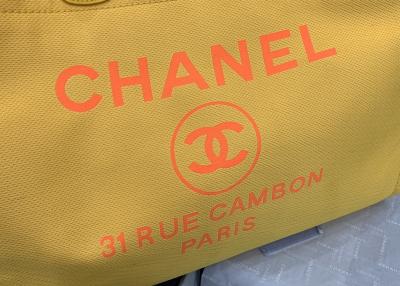 Cina Borsa di lusso della tela del denim giallo della spiaggia per acquisto di viaggio in vendita