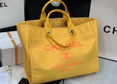 Cina Borsa di lusso della tela del denim giallo della spiaggia per acquisto di viaggio in vendita
