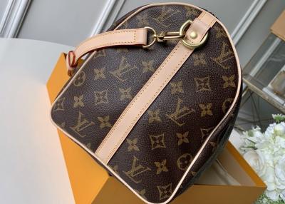 Cina Borsa veloce 30 Damier Ebene Carvas del monogramma all'aperto di Brown LV in vendita