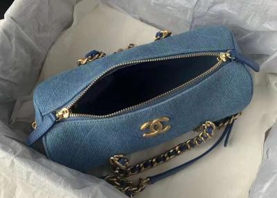 Cina La borsa a catena del denim d'annata del punto, secchio del cilindro di Famale insacca tutte le stagioni in vendita