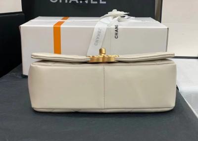 Cina Pelle di pecora diagonale bianca Tote Bag With Box Shape della spalla della ragazza in vendita