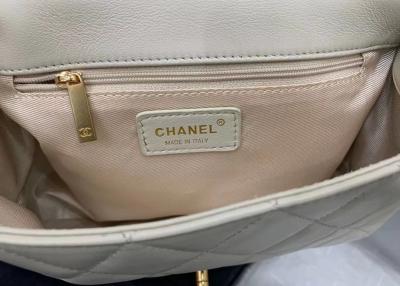 Cina Pelle di pecora diagonale bianca Tote Bag With Box Shape della spalla della ragazza in vendita