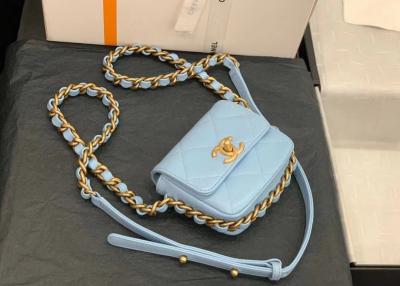 Cina Progettista blu molle Bag, borse delle signore della bustina della chiusura di Bolt piccole in vendita