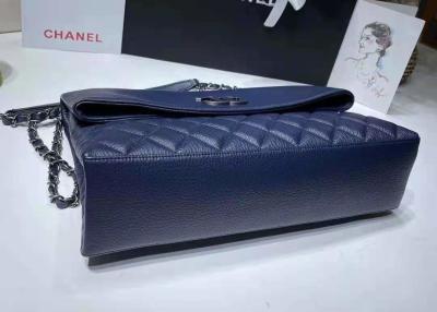 Cina Una capacità del sacco per cadaveri trasversale di lusso blu della pelle bovina 32cm della spalla grande in vendita