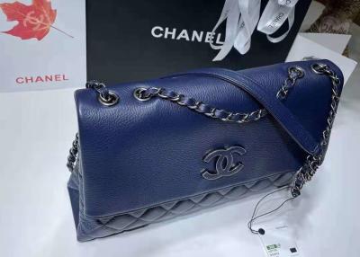 Cina Una capacità del sacco per cadaveri trasversale di lusso blu della pelle bovina 32cm della spalla grande in vendita